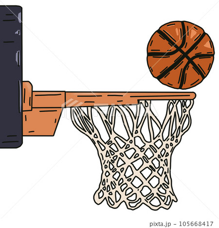 Basketball Hoop Side View Drawing